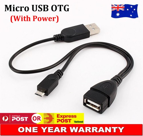 Micro USB OTG Adapter Cable w/ Power Supply For SNES Nintendo Classic ...