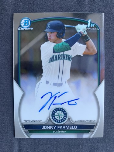 2023 Bowman Draft Chrome Jonny Farmelo RC 1st Prospect Auto #CDA-JF ...