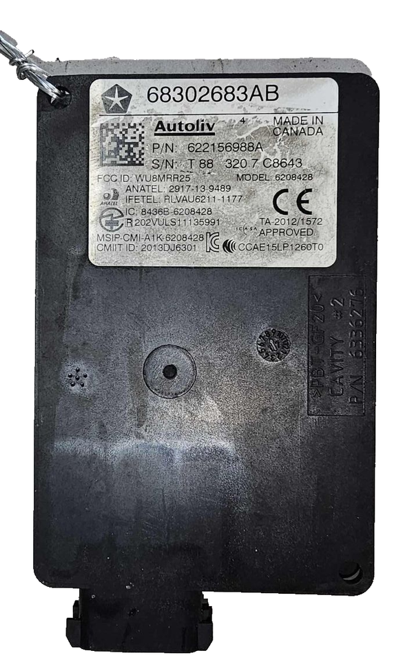 17 18 JEEP CHEROKEE Chassis Brain Box RIGHT BLIND SPOT ALERT MODULE ...