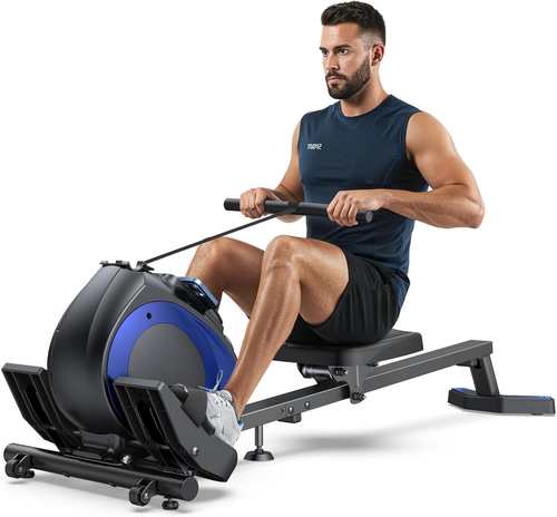 WELLFIT Rowing Machine for Home - Magnetic Rowing Machines 300Lbs ...