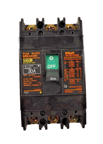 FUJI Electric SA53B BB3BSB-030 30A Auto Breaker | eBay Australia