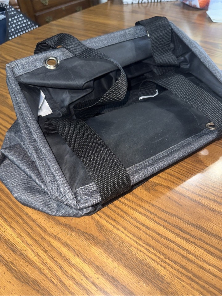 31 Thirty One Small Utility Tote Bag NIP Grey Crosshatch | eBay