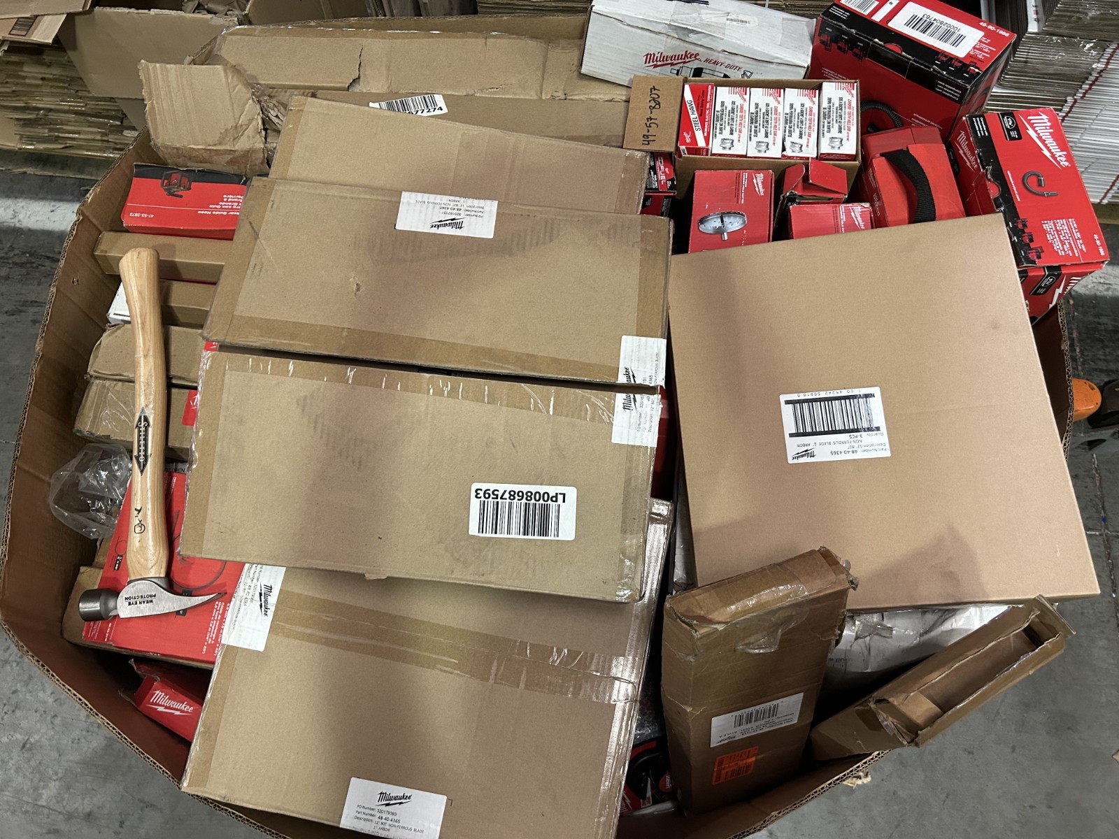 Pallet of Misc Milwaukee Items-New/Open Box Products FREIGHT SHIP - F2 ...