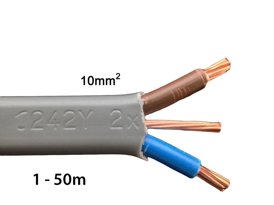 10mm Twin and Earth T&E Electric Cable Wire High Power Shower Cooker ...