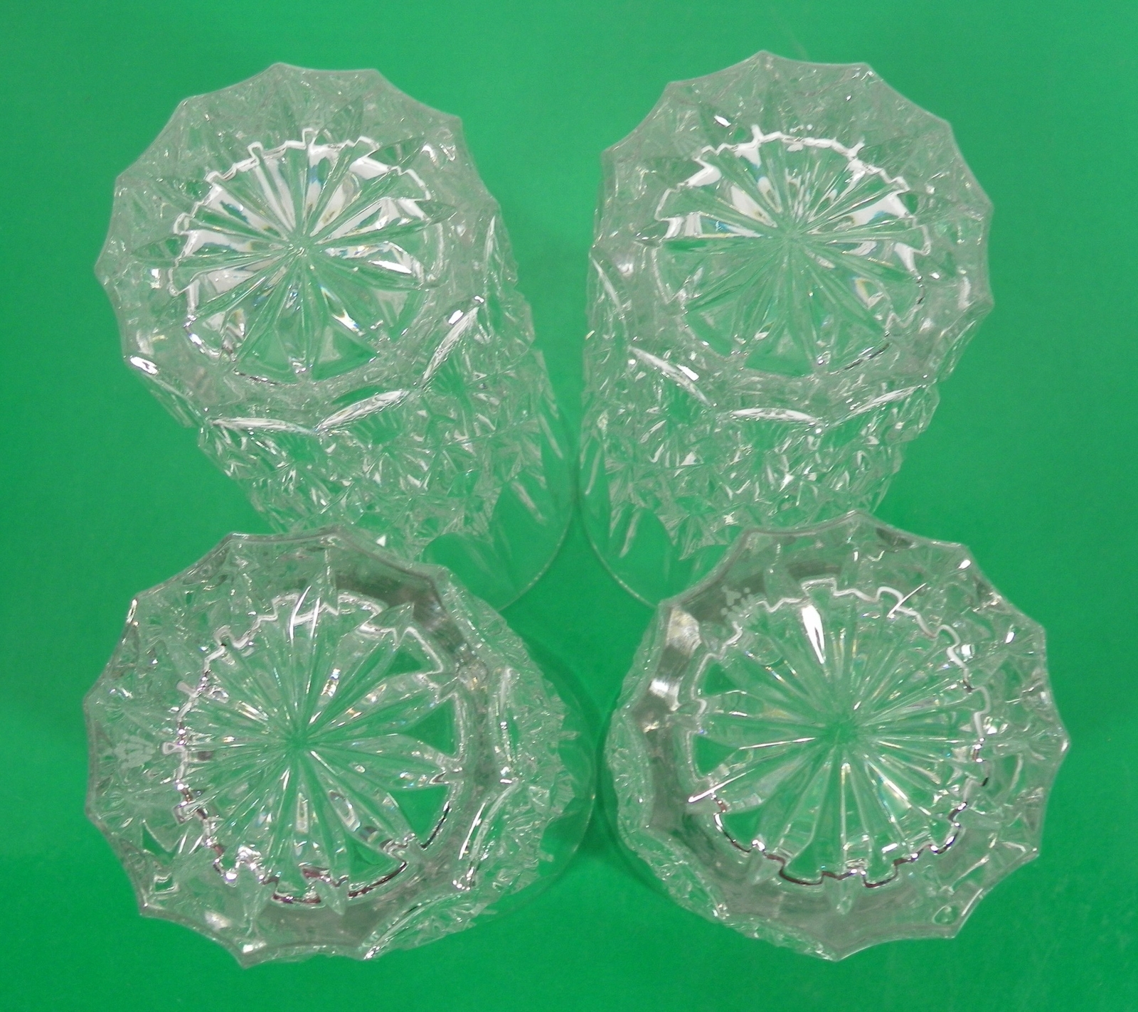 Royal Irish MEGAN Crystal Highball Flat Tumbler (s) LOT OF 4 Optic ...