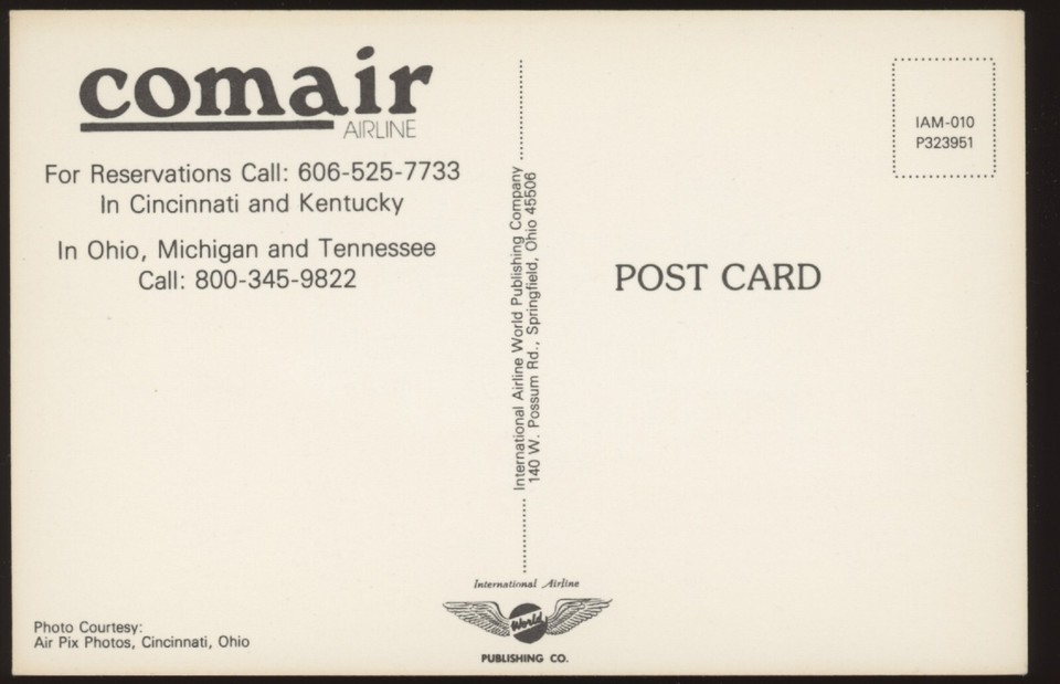 Comair Airline Aviation Aircraft Airline Postcard | eBay