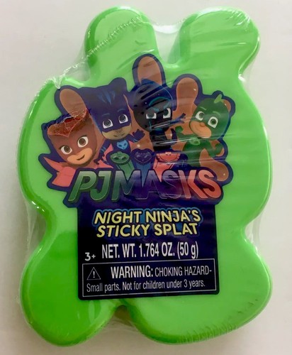Night Ninja's Sticky Splat Putty Disney Junior Green PJ Masks NEW Slime ...