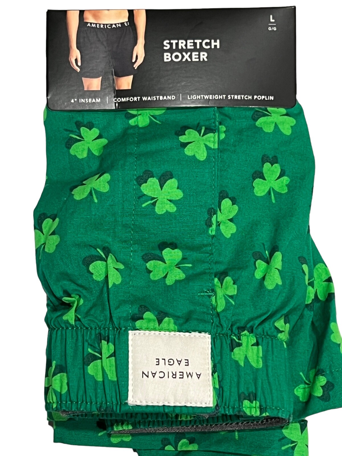 NWT AMERICAN EAGLE Stretch Boxer XS-S-M-L-XL Green St. Patrick's ...