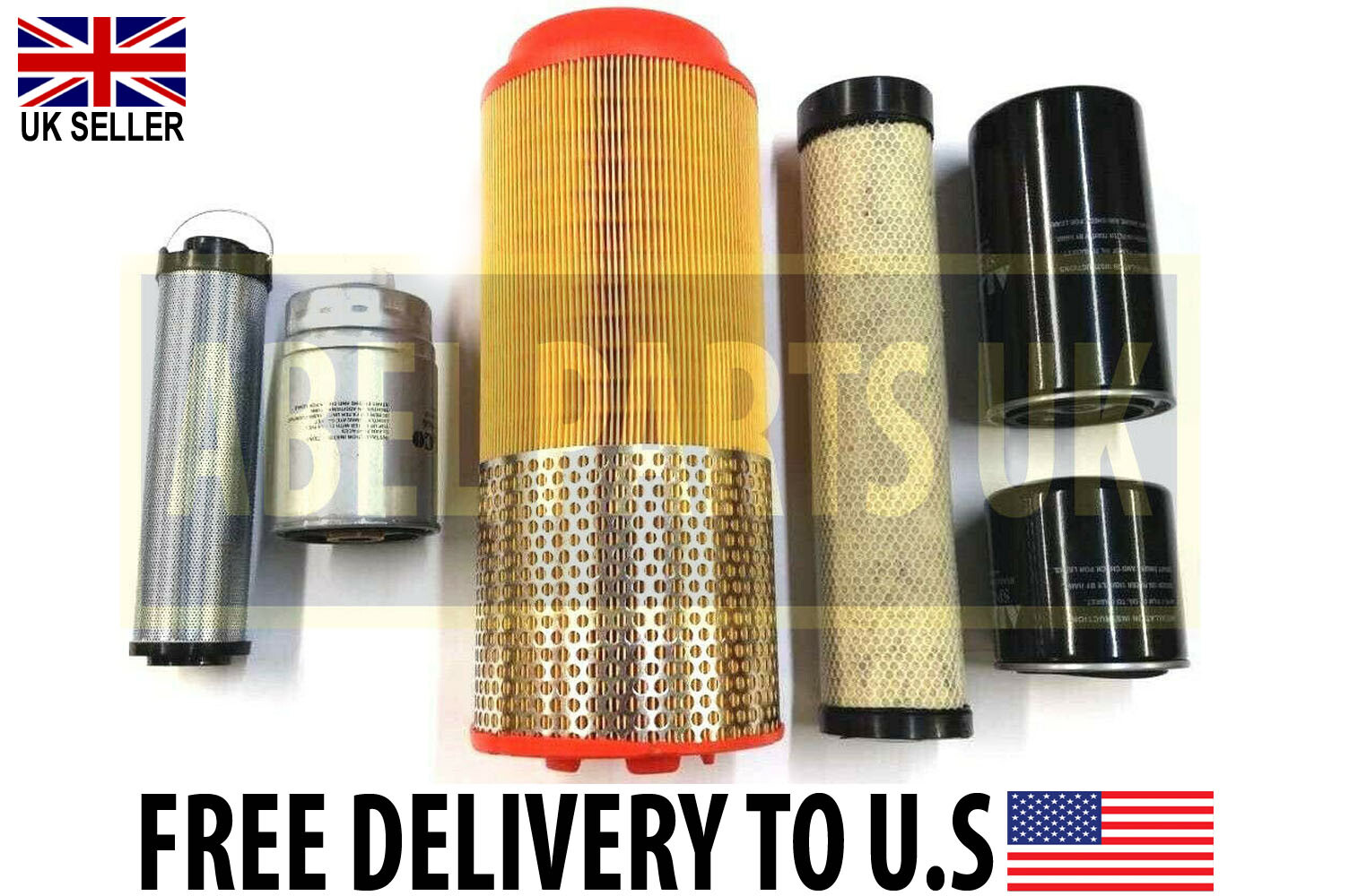 JCB PARTS 3CX -- FILTER SERVICE KIT PROJECT 12 NON TURBO (32/915801, 32 ...