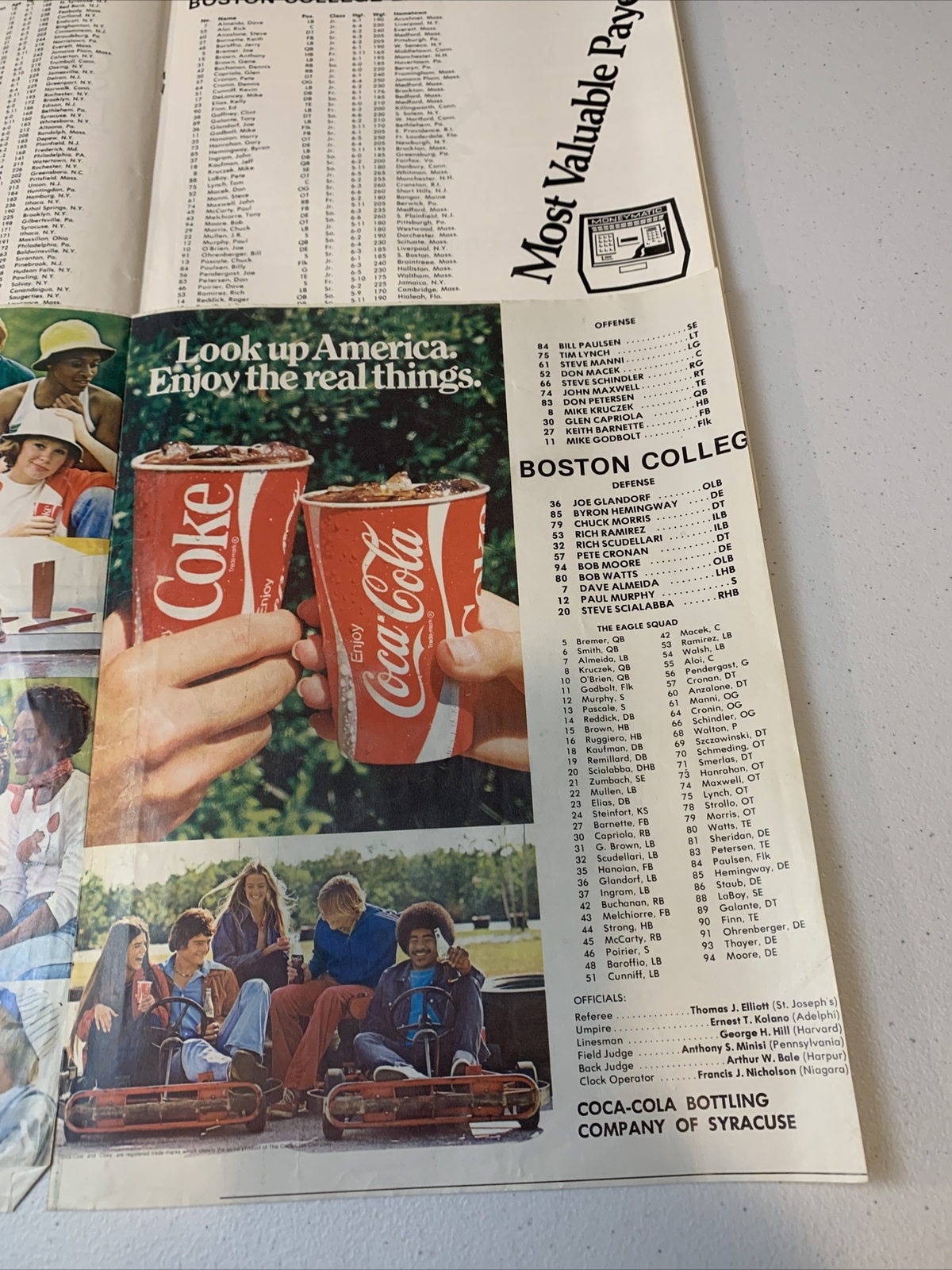 1975 Syracuse Orangeman Football Game Program--NCAA Billy Fucillo | eBay