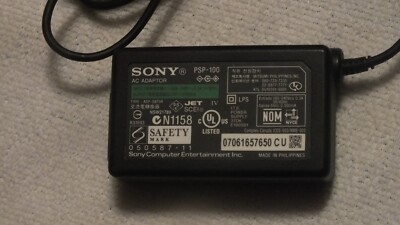 Genuine Sony PSP Charger AC Adapter Power Supply PSP-380 5V 1.5A 7.5W ...