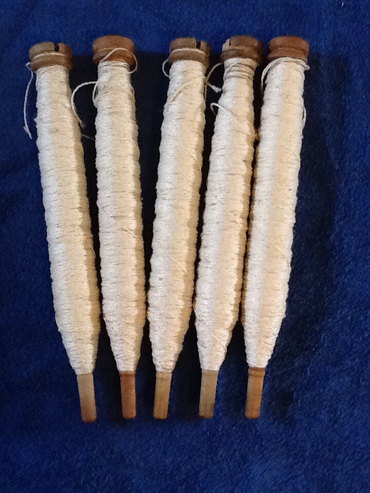 Vintage, Spool,, bobbin, quill, Thread Yarn Textile Lot of 5 | eBay