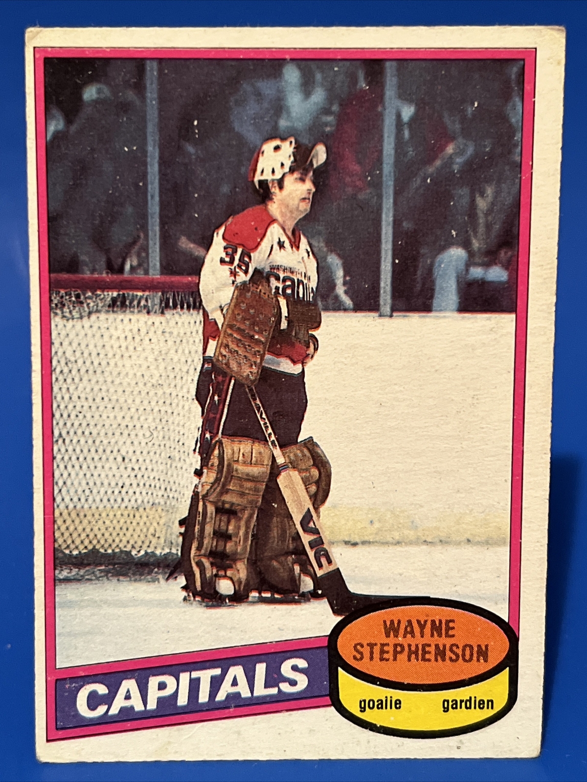 1980-81 O-Pee-Chee Wayne Stephenson Card #121 Washington Capitals ...