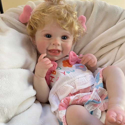 45cm Cute Newborn Dolls Handmade Reborn Baby Doll Full Vinyl Body Girl ...