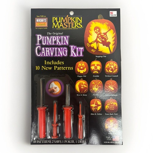 Vintage 2001 SEALED Pumpkin Masters Halloween Carving Kit - 10 Patterns ...