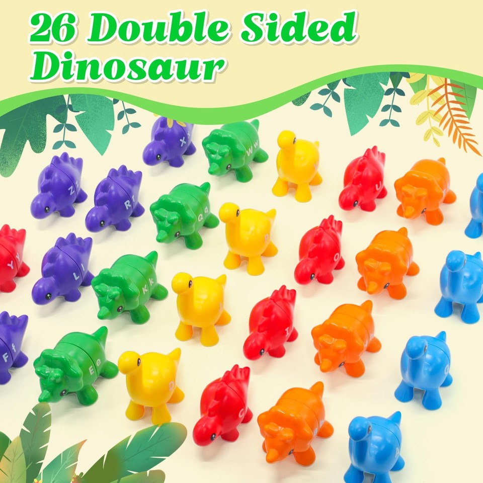 26Pcs Matching Letters Fine Motor Toy, Alphabet Match Game Educational ...