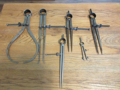 Vintage Lufkin Goodell-Pratt Craftsman Lutz Machinists Calipers ...