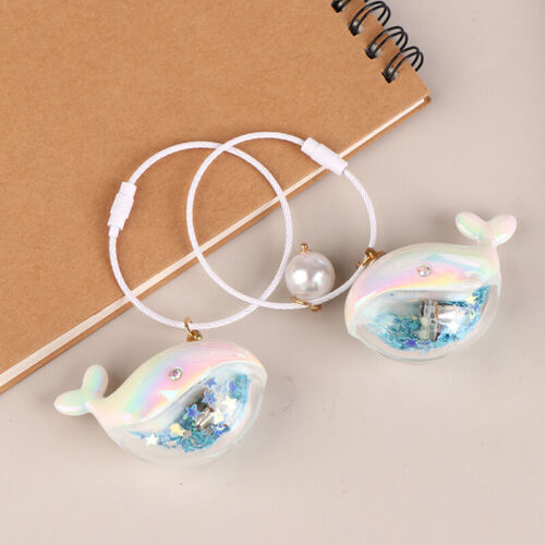 Funny Dolphin Keychain With Liquid For Car Keys Whale House Pendant ...