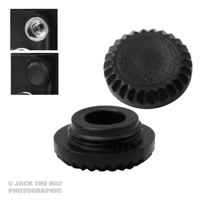 2 x Flash Sync Socket Caps for DSLRs and Cameras. Screw on Flash port ...