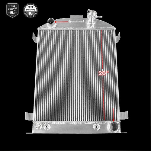 CC3132 3 Rows 64MM Aluminum Radiator For 1932 Ford High Boy Fit Chevy ...