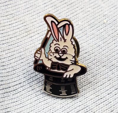 MAFCO Vtg Pin Lapel Tie Tack Magician Rabbit & Magic Wand Top Hat EUC ...