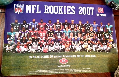 RARE NFL 2007 ROOKIES POSTER - MINT | eBay