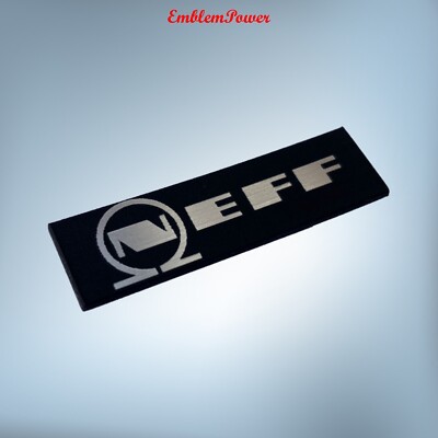 NEFF 45x15mm Emblem brushed Sticker Badge Decal Aufkleber Logo fridge ...