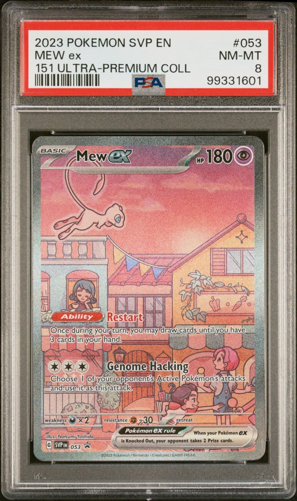 PSA 8 Mew ex SVP 053 Promo 151 Ultra Premium Collection Graded Pokemon ...