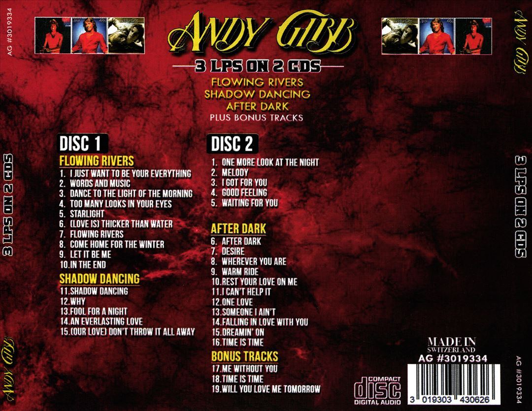 ANDY GIBB FLOWING RIVERS NEW CD