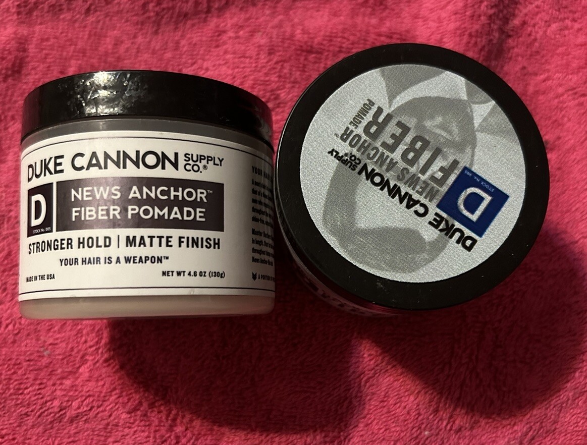 Duke Cannon News Anchor Fiber Pomade Stronger Hold Matte Finish 4.6 oz ...