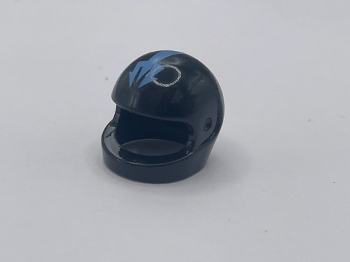 Lego Motorcycle Helmet - Black Minifigure, Headgear Helmet Motorcycle ...