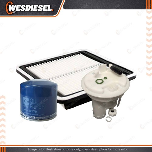 Wesfil Oil Air Fuel Filter Service Kit for Subaru Liberty Outback GEN5 ...