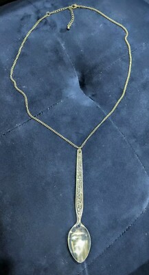 Spoon Necklace, Handmade Niche Weird Upcycle. Antique Stainless Steel ...