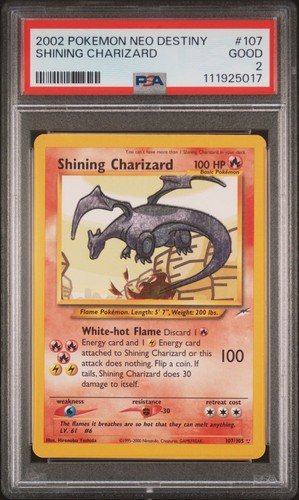 2002 POKEMON NEO DESTINY #107 SHINING CHARIZARD PSA 2 | eBay