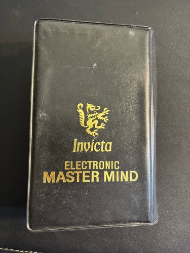 Vintage INVICTA Electronic Master Mind Handheld Game & Case, Tested ...