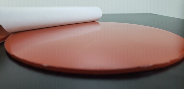 5 PACK SILICONE SPONGE DISC ADHESIVE ONE SIDE 1/8 THK x 6-5/8 DIA HIGH ...