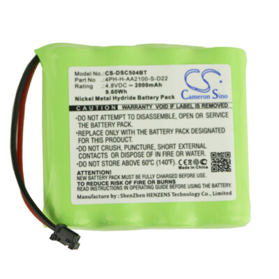 2000mAh Battery For DSC Security Alarm Panel,WTK5504 wireless keypad,P ...