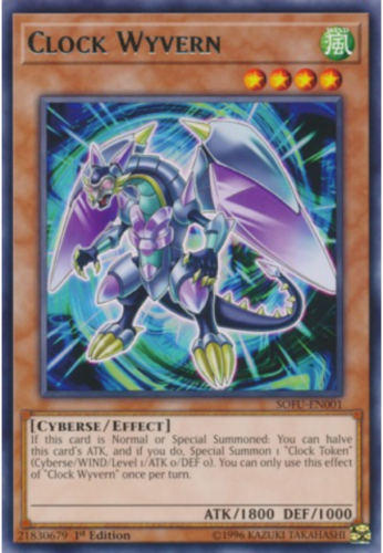 Clock Wyvern - SOFU-EN001 - Rare - Yugioh | eBay Australia