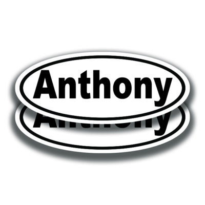 ANTHONY NAME DECALs 2 Stickers Bogo Car Truck Bumper Window | eBay