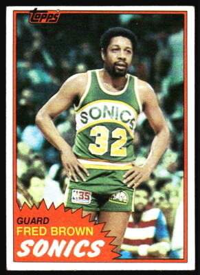 1981-82 Topps Fred Brown #43 Seattle SuperSonics | eBay