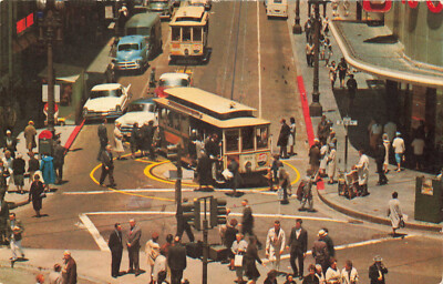 Postcard Cable Car No 519 Powell & Market Street Turntable San ...