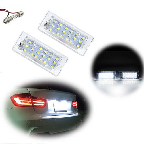White LED 18-SMD CAN-bus License Plate Lights For BMW E83 X3 E53 X5 ...