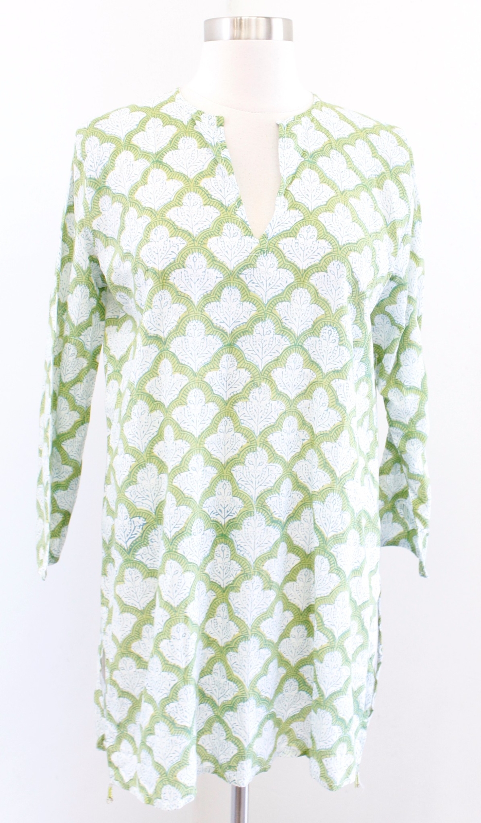 Roberta Roller Rabbit Green Blue White Geometric Prin… - Gem