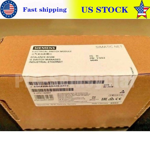 New Siemens SCALANCE XC208 manageable 6GK5208-0BA00-2AC2 6GK5 208-0BA00 ...