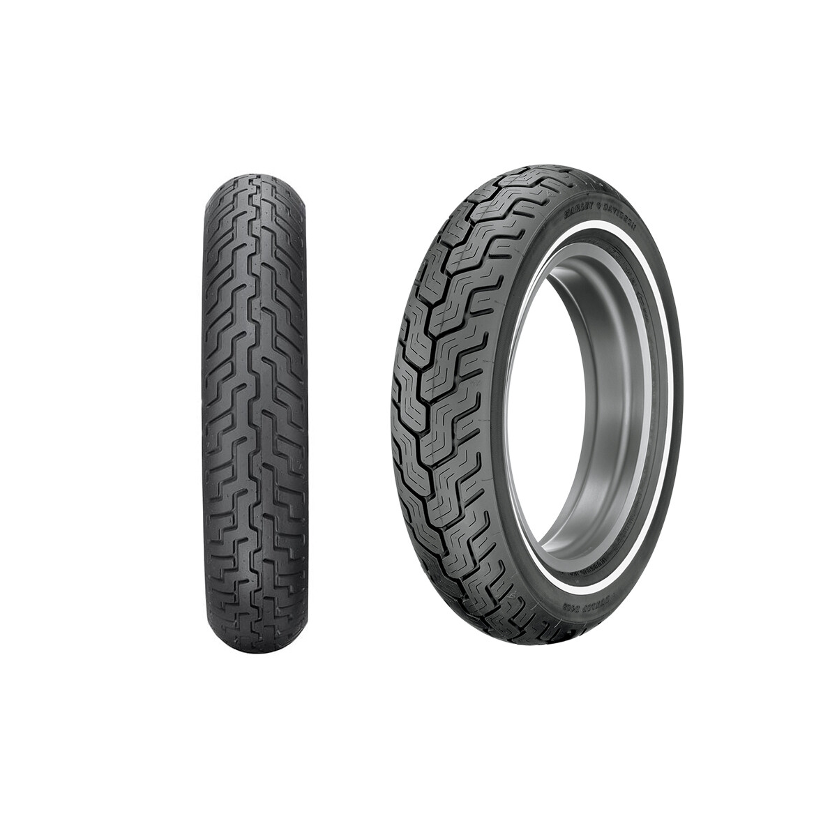 Dunlop D402 SWS MT90B16 Front Rear Tire Set Harley Electra Glide 95-03 ...
