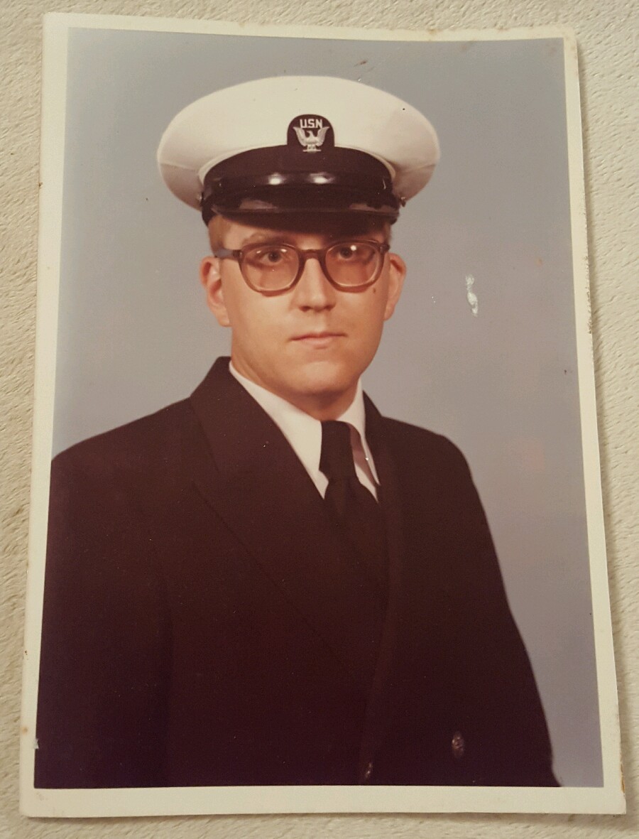 Vintage Photograph Portrait of US Navy Recruit 1978 Soldier Military ...