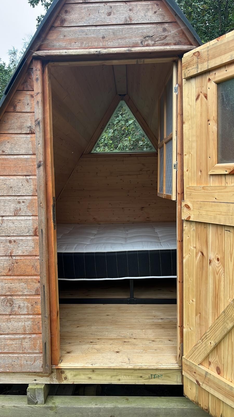 Rustic A-Frame Wooden Cabin | Cosy Outdoor Shelter Retreat | eBay UK