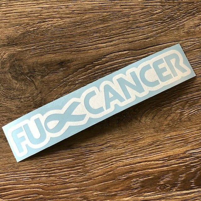 FU*K CANCER Awareness Vinyl Decal Sticker For Window, Laptop FU Cancer ...