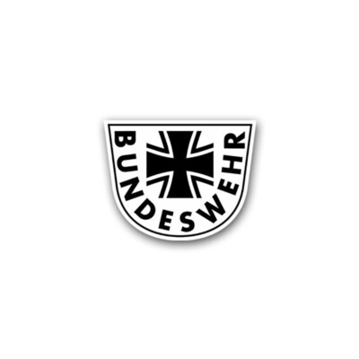 Aufkleber/Sticker Bundeswehr Logo Streitkräfte Bundesrepublik 9x7cm ...