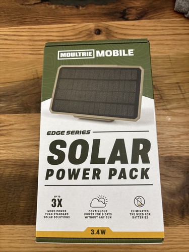 Moultrie - Solar Panel Power Pack - 3.4W - Gen 2 Solar Panel with ...
